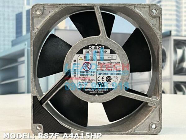 Quạt hút Omron R87F-A4A15HP, 200VAC, 120x120x38mm - Quạt Công Nghiệp Chính Hãng | Tiên Phong