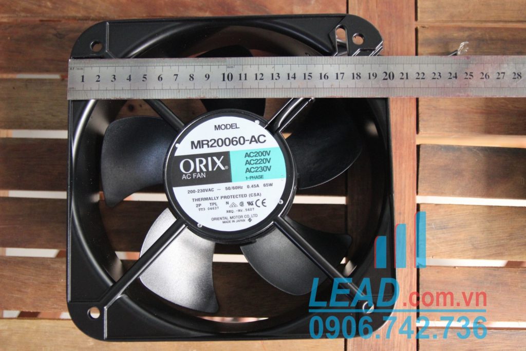 Quạt hút ORIX MR20060-AC, 200/220/230VAC, 200x200x60mm