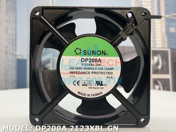Quạt hút Sunon DP200A 2123XBL.GN, 220-240VAC, 120x120x38mm - Quạt Công Nghiệp Chính Hãng | Tiên ...