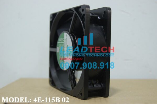 Quạt hút Bi-Sonic 4E-115B 02, 115VAC, 120x120x38mm - Quạt Công Nghiệp Chính Hãng | Tiên Phong