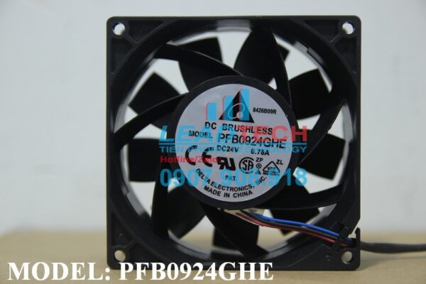 Quạt hút DELTA PFB0924GHE, 24VDC, 92x92x38mm - Quạt Công Nghiệp Chính ...