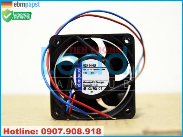 Quạt biến tần EBMPAPST 624HHU, 24VDC, 60x60x25mm - Quạt Công Nghiệp ...