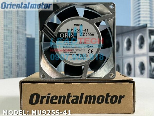 Quạt hút ORIX MU925S-41, 200VAC, 92x92x25mm - Quạt Công Nghiệp Chính Hãng | Tiên Phong