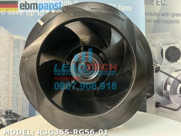 Quạt ly tâm EC EBMPAPST R3G355-RG56-01, 400VAC, 355mm - Quạt Công ...